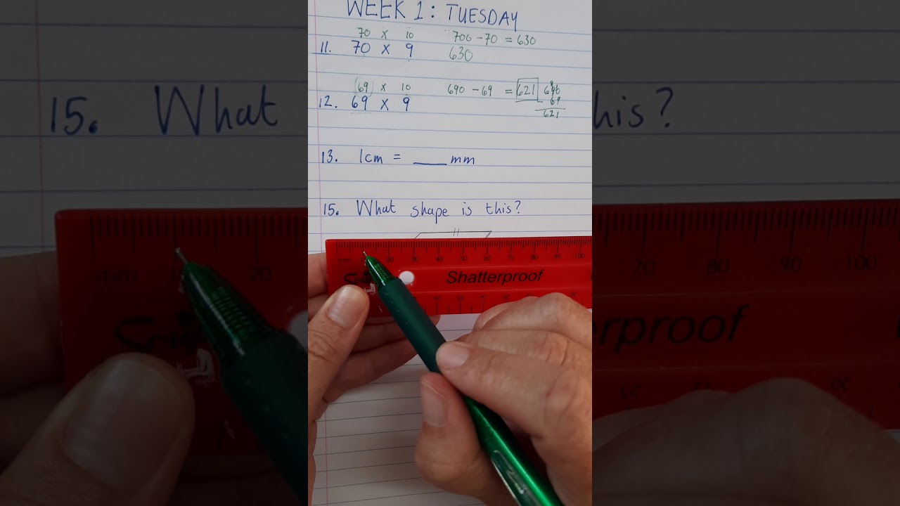 Mental Maths Week 1 Tuesday - YouTube