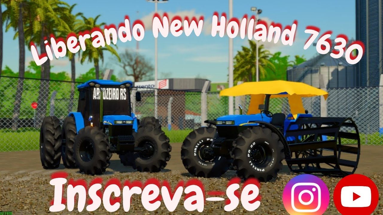 liberando New Holland 7630 farming simulator 22 - YouTube