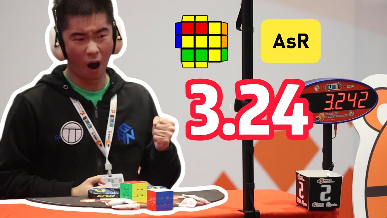 3.24 3x3 AsR/WR2 Single Ruihang Xu | Asian Championship 2024🇲🇾 - YouTube