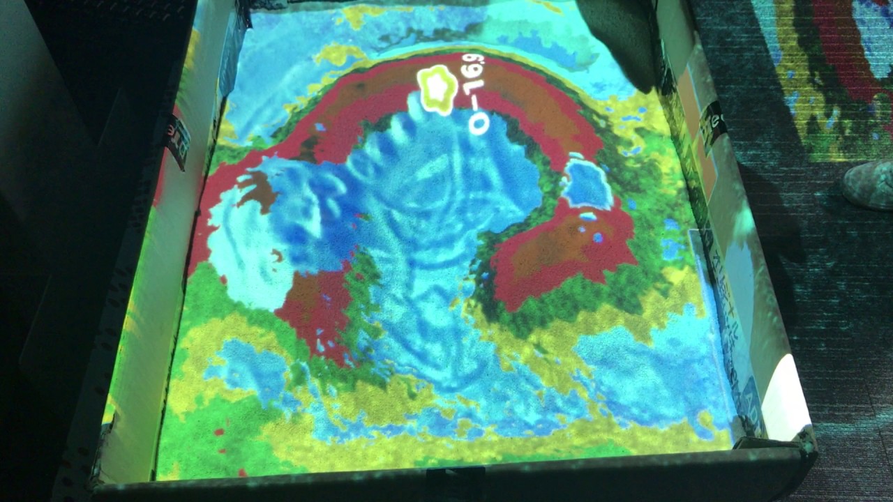 인솔엠앤티 키넥트 샌드박스 kinect sandbox - YouTube