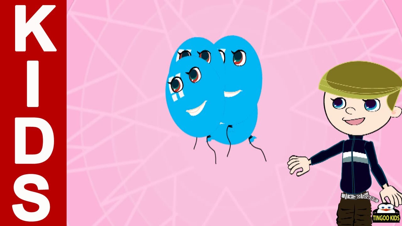 Nursery Rhymes For Colors | Balloons | Kids Songs With Lyrics - YouTube