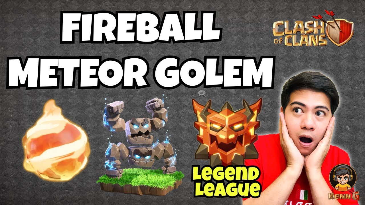 FIREBALL METEOR GOLEM | Day 2 of Dec 2025 Season | Legend League ...