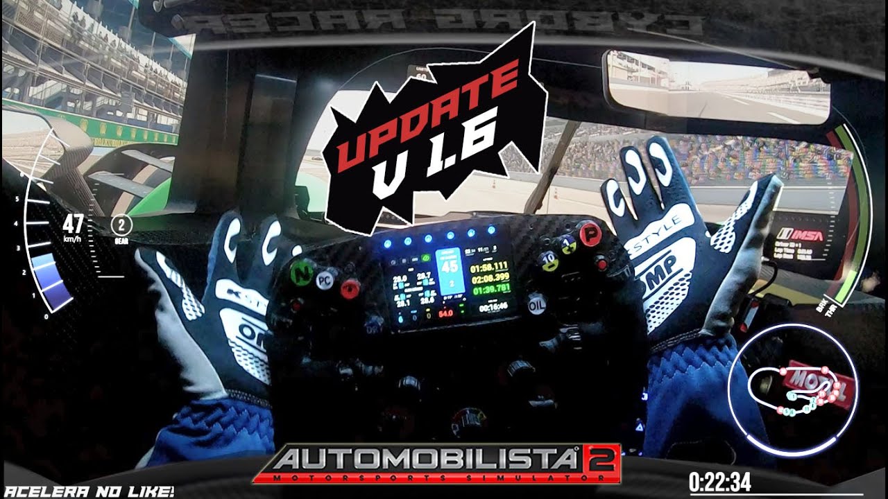 NOVO AMS2 NO COCKPIT REALISTA - LDMh - YouTube