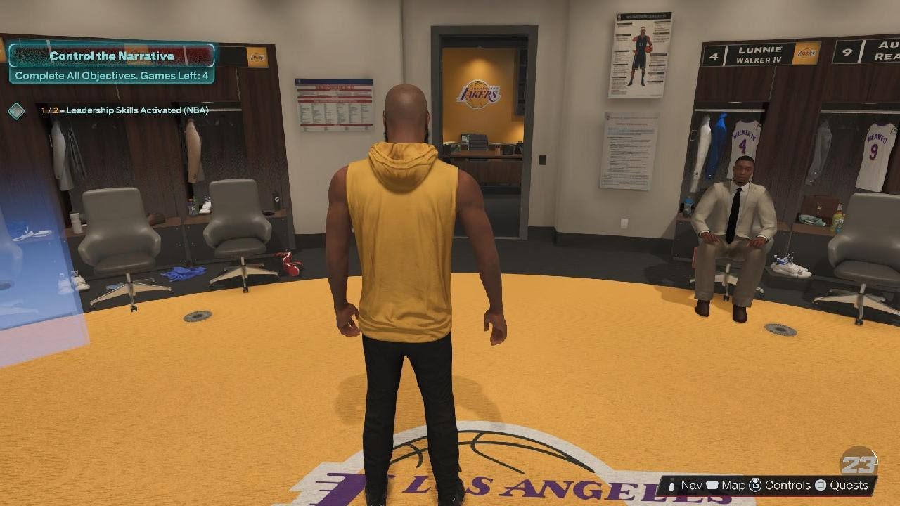 NBA 2K23 locker room - YouTube