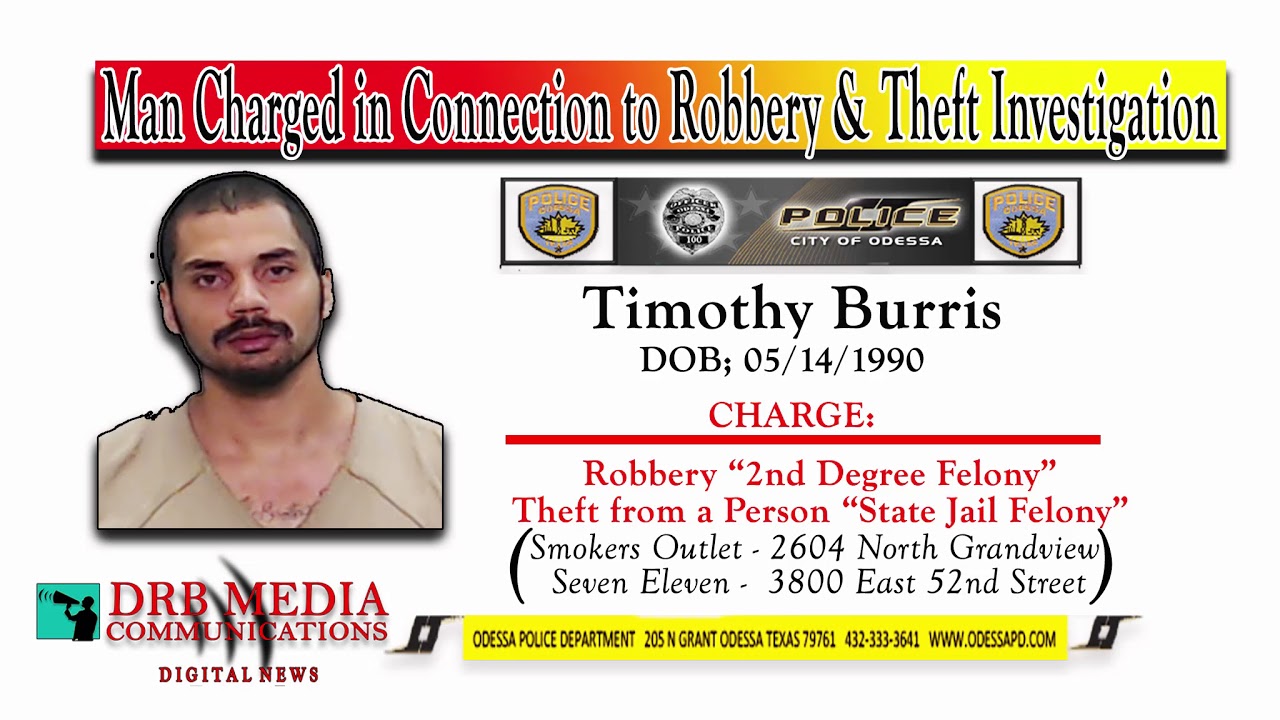 DRB MEDIA COMMUNICATIONS DIGITAL NEWS - OPD'S ARREST OF THE DAY(010818) - TIMOTHY BURRIS - YouTube