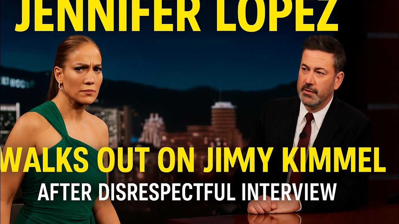 Jennifer Lopez Walks Out on Jimmy Kimmel After Disrespectful Interview ...