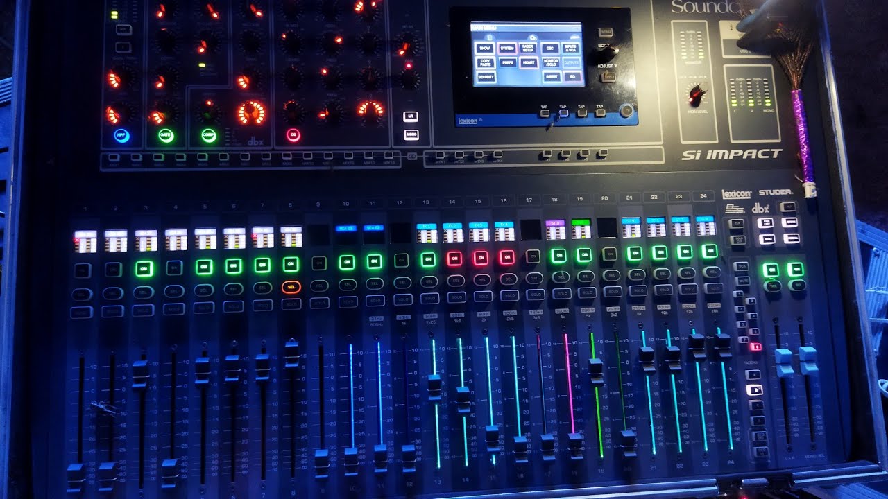 soundcraft digital mixer 68 Chanel bera sound program time review ...
