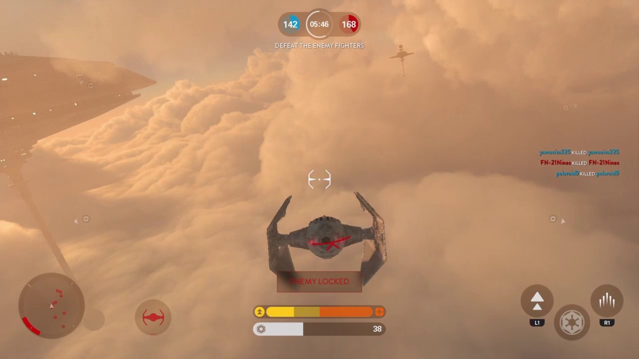 Some Star Wars Battlefront Fighter Squadron on Bespin - YouTube