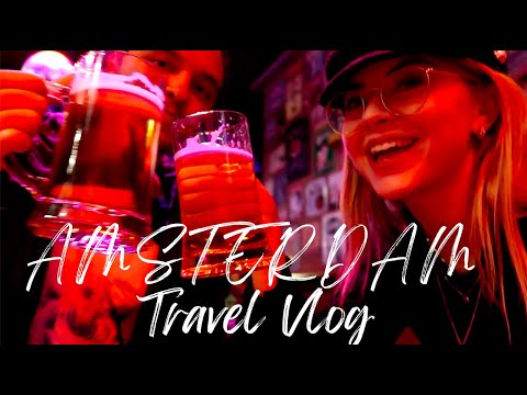Amsterdam Vlog//Part 2//Night out, trying dutch brownies, poffertjes and fries