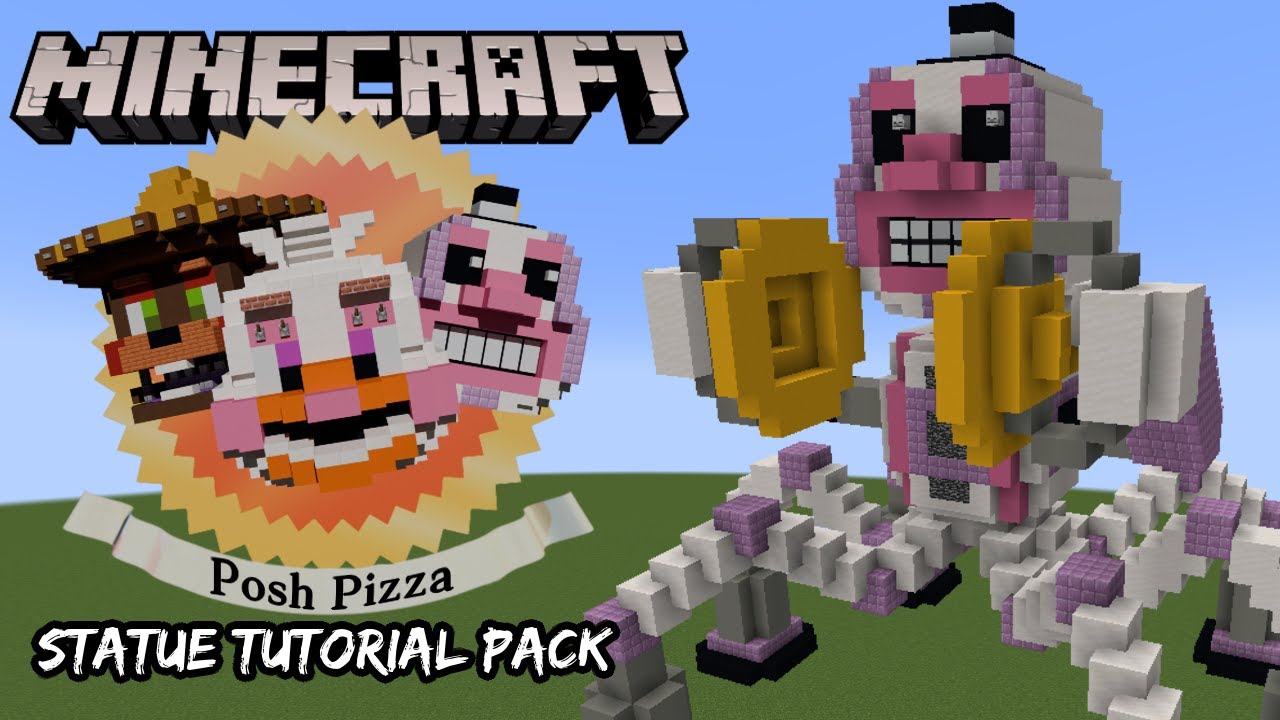 Minecraft Tutorial Pack: Posh Pizza Statue Pack (Freddy Fazbear's ...