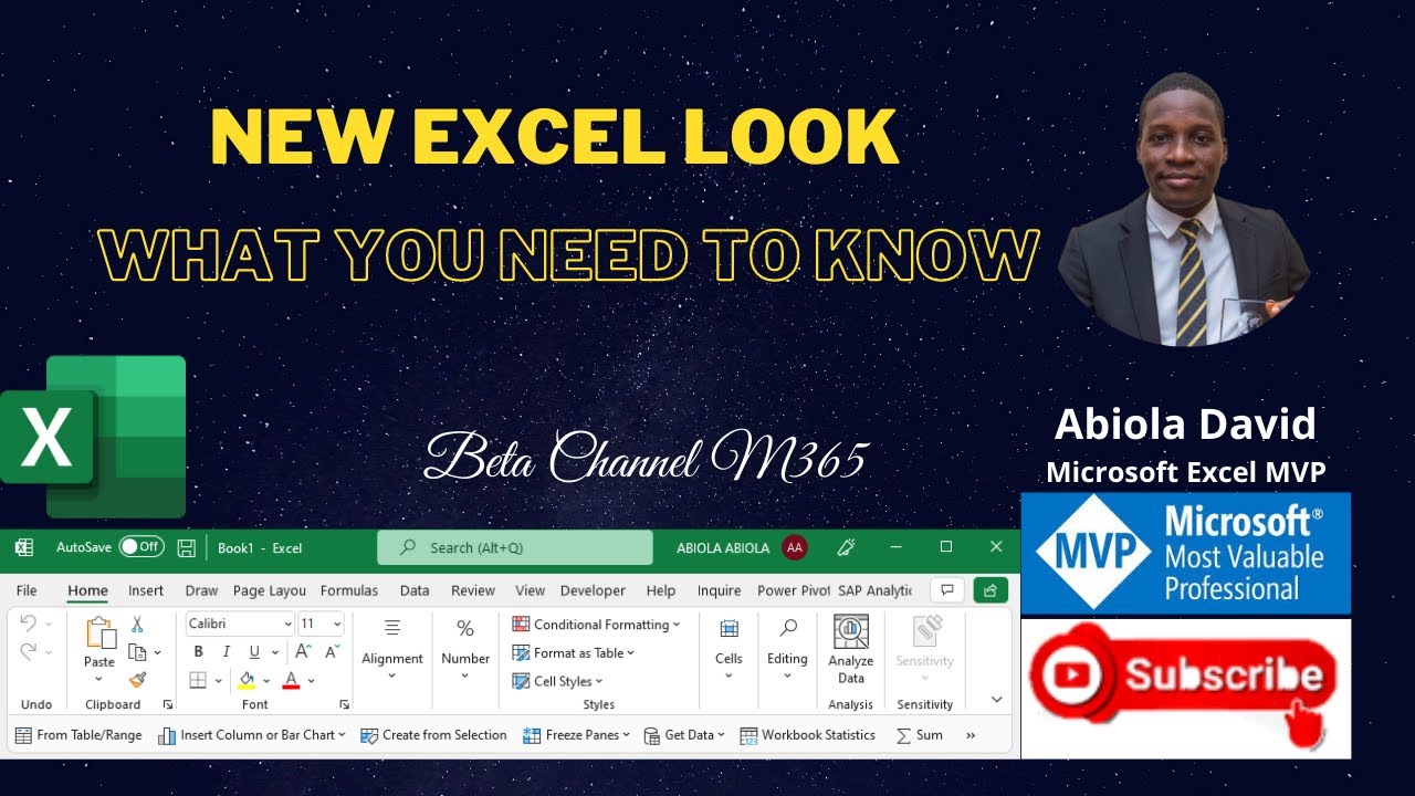 New Excel Look (What You Need To Know) - YouTube
