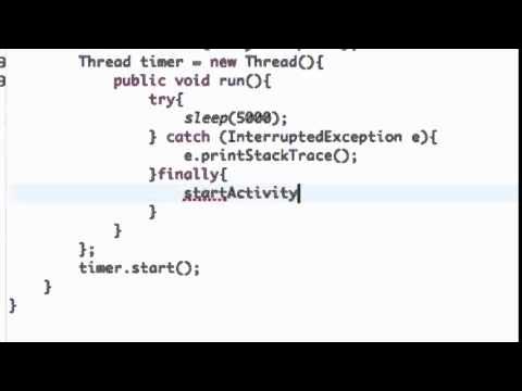 Android Application Development Tutorial 015 How to Start a New ...