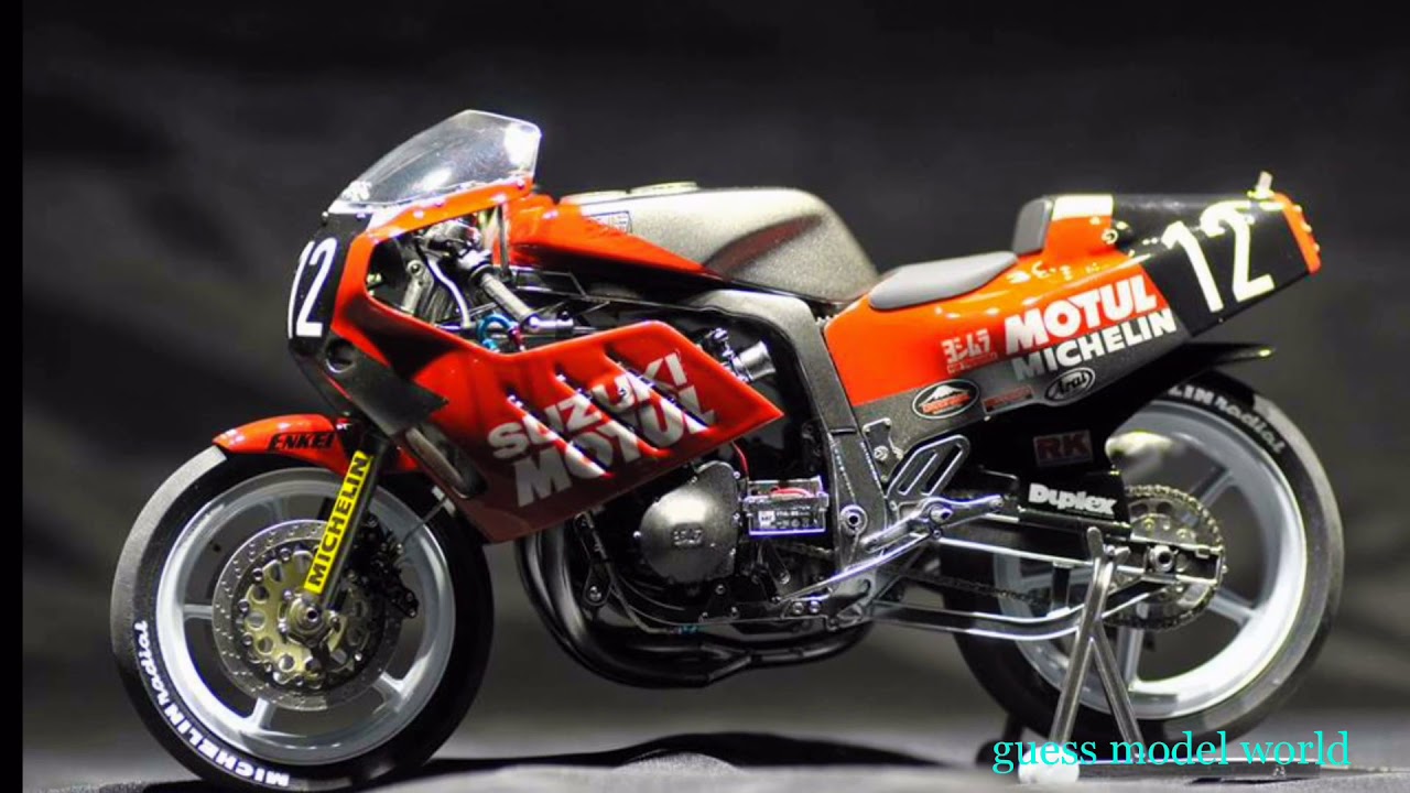 Guess模型製作 FUJIMI 1/12 Suzuki GSX-R750 Yoshimura 1986 - YouTube