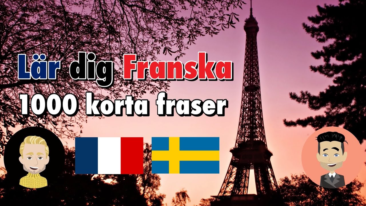 Lär dig 1000 korta fraser på franska - YouTube