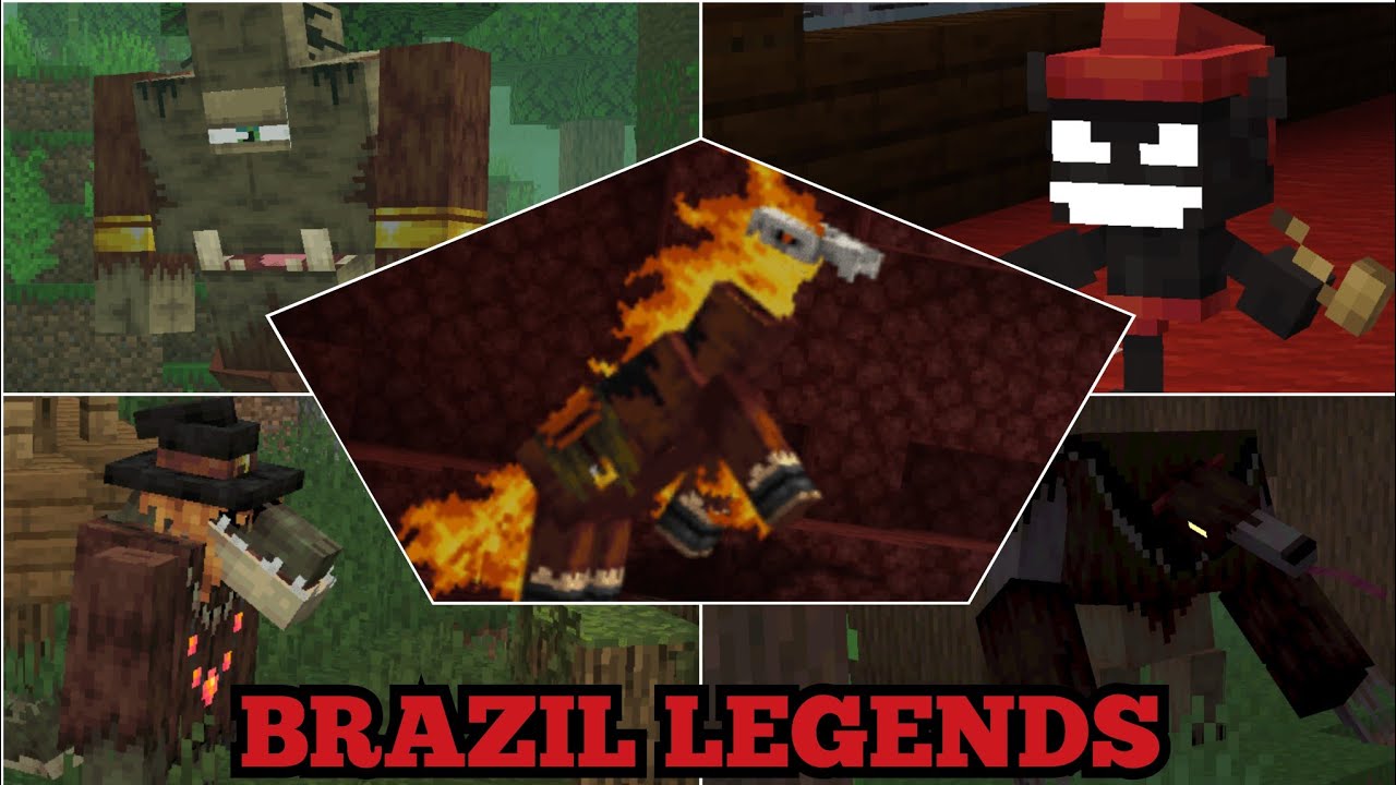 Minecraft Brazil Legends: All Creatures and Boss Fight ( 1.20.1 Mod ...