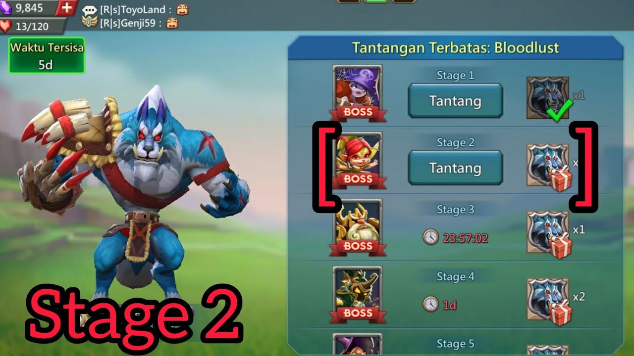 lord mobile fenrir grim wolf tantangan terbatas(limited challenge ...