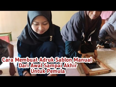 Cara Membuat Afdruk Screen/Film Sablon Manual Dari Awal Sampai Akhir ...