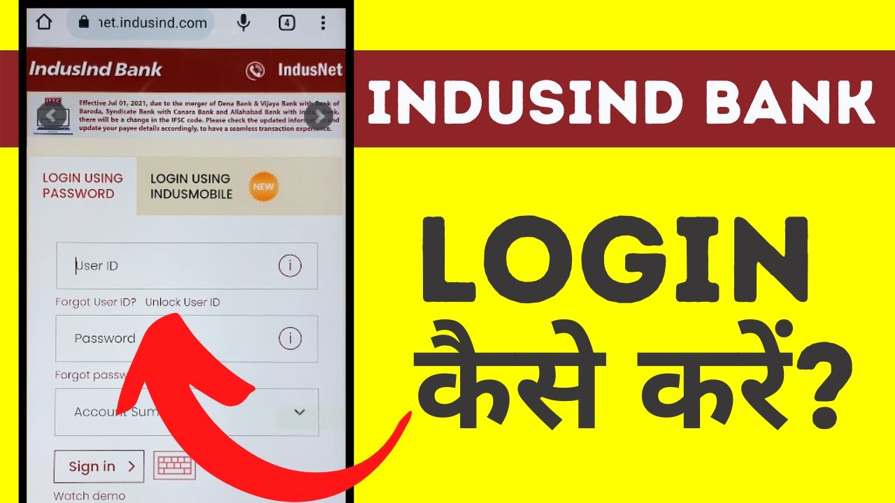 IndusInd Net Banking में Login कैसे कर सकते हैं | IndusInd Net Banking ...