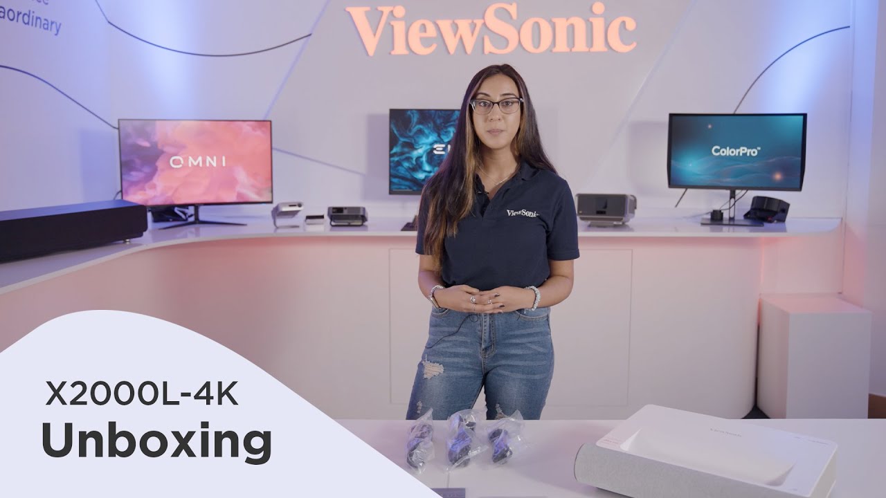 ViewSonic X2000L-4K Ultra Short-Throw Projector | Official Unboxing - YouTube