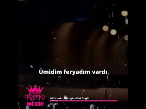 Bildiğin Gibi Değil ALİ KINIK
