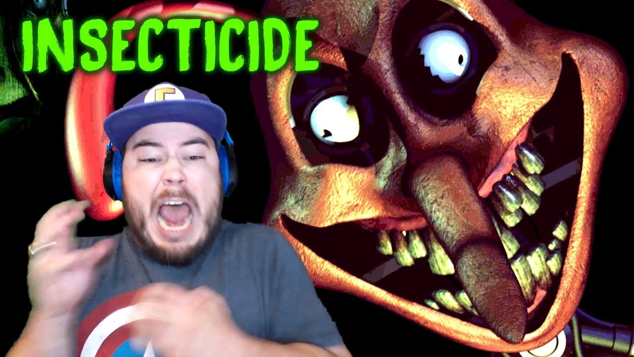 FNAF BUG JUMPSCARES?! I HATE BUGS!! | Insecticide (FNAF Fangame) - YouTube