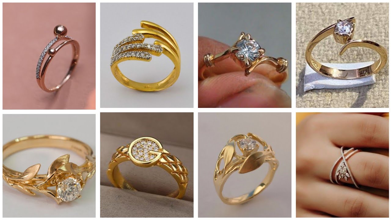 Latest Lightweight Gold Ring Design| सोने की अंगूठी के डिजाइन|Beautiful ...
