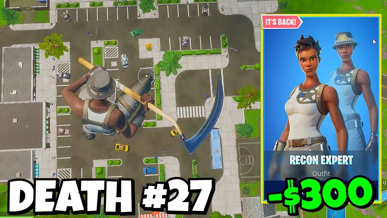 every DEATH i buy RECON EXPERT in fortnite... (back in item shop) - YouTube