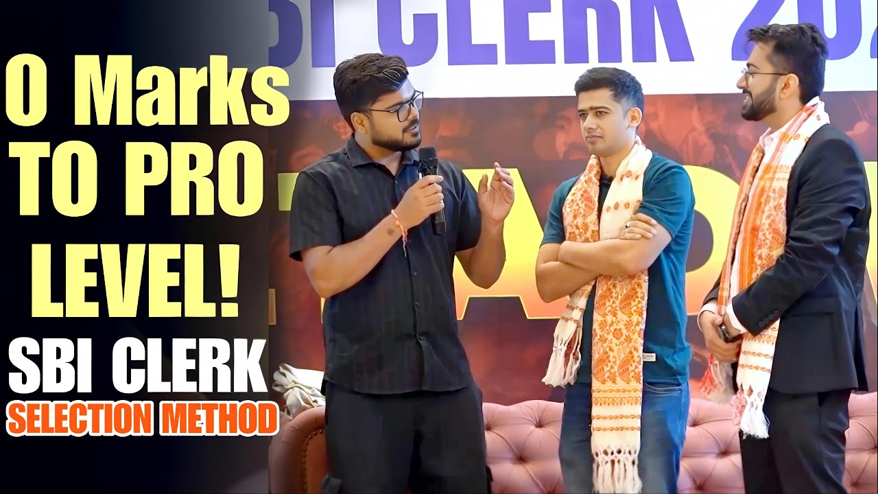 First Exam Me ZERO Marks… Now Selected as SBI Clerk! 📚 - YouTube