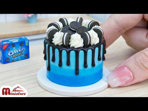 🍪 So Stunning Mini Blue Oreo Chocolate Cake Decorating Ideas | ASMR Cooking Mini Food