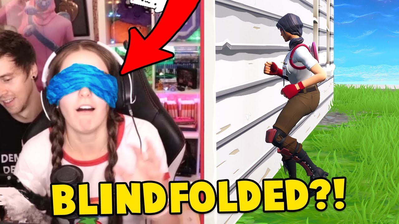 Winning Fortnite while BLIND! - YouTube