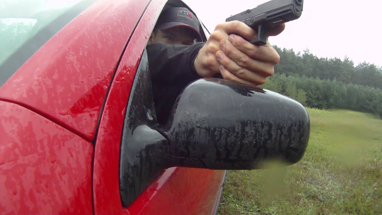 Tactical Team .45 - shooting from car - YouTube