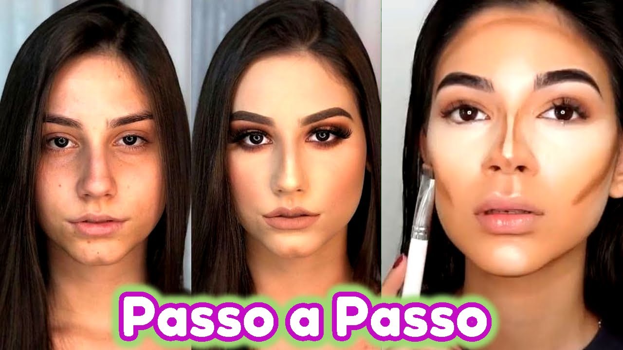 MAQUIAGEM COMPLETA PASSO A PASSO - YouTube