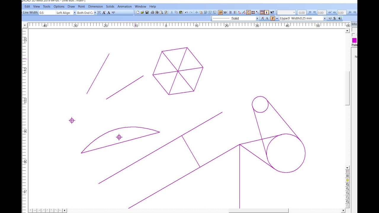 Design CAD 3D Max line draw and edit - YouTube