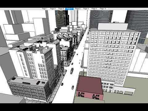 Sketchup city blocks - YouTube