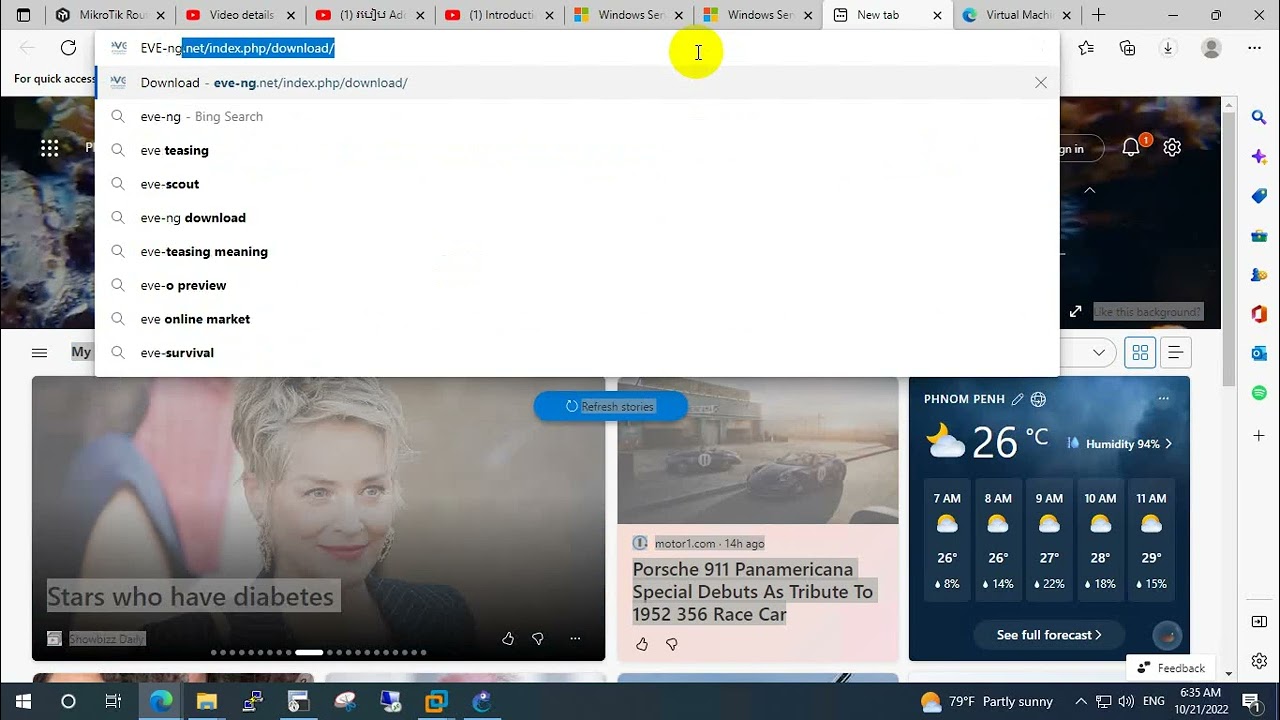 របៀបតំឡើង Windows Server ហើយ Windows Client Machines to GNS3 - YouTube