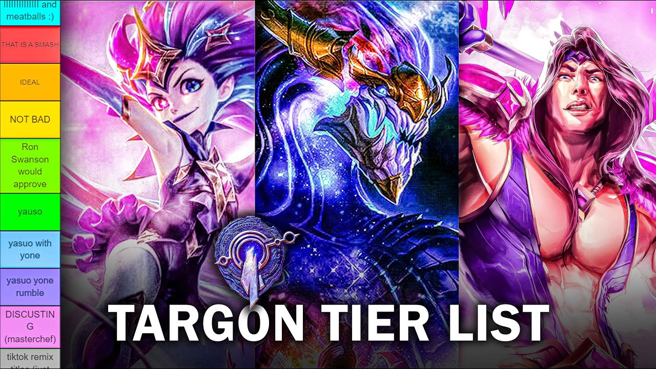 💎 LEAGUE OF LEGENDS TIER LIST (TARGON) 💎 - YouTube