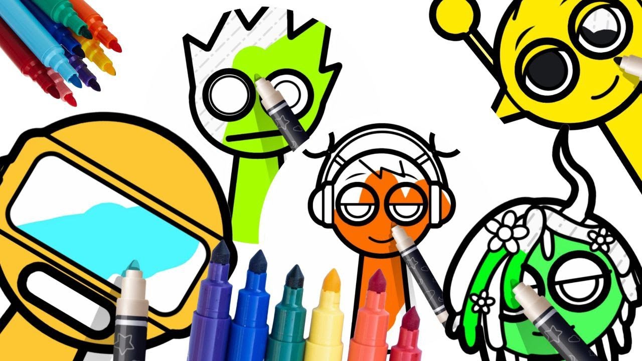 Sprunki | Drawing All Sprunki Characters - YouTube