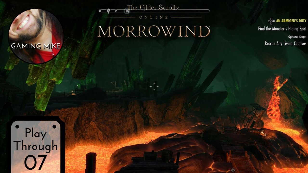 Molag Mar (Gameplay Broadcast) Morrowind Playthrough 07 - The Elder ...
