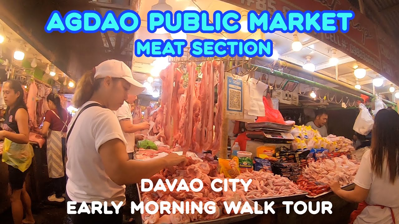 Quick Walk Tour: Meat Section - Agdao Public Market,, Davao City ...