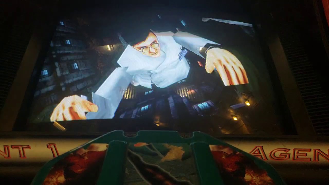 House of the Dead Arcade Machine Walkthrough (104,100) as Agent G - YouTube