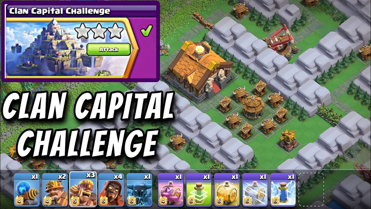 Easiest way to 3 Star Clan Capital Challenge Clash of Clans 🔥 - YouTube