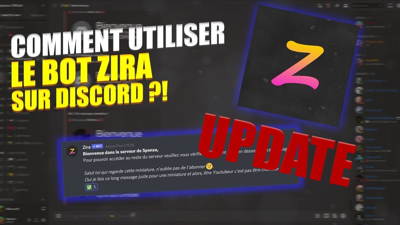Comment UTILISER le BOT ZIRA sur DISCORD ?! - YouTube