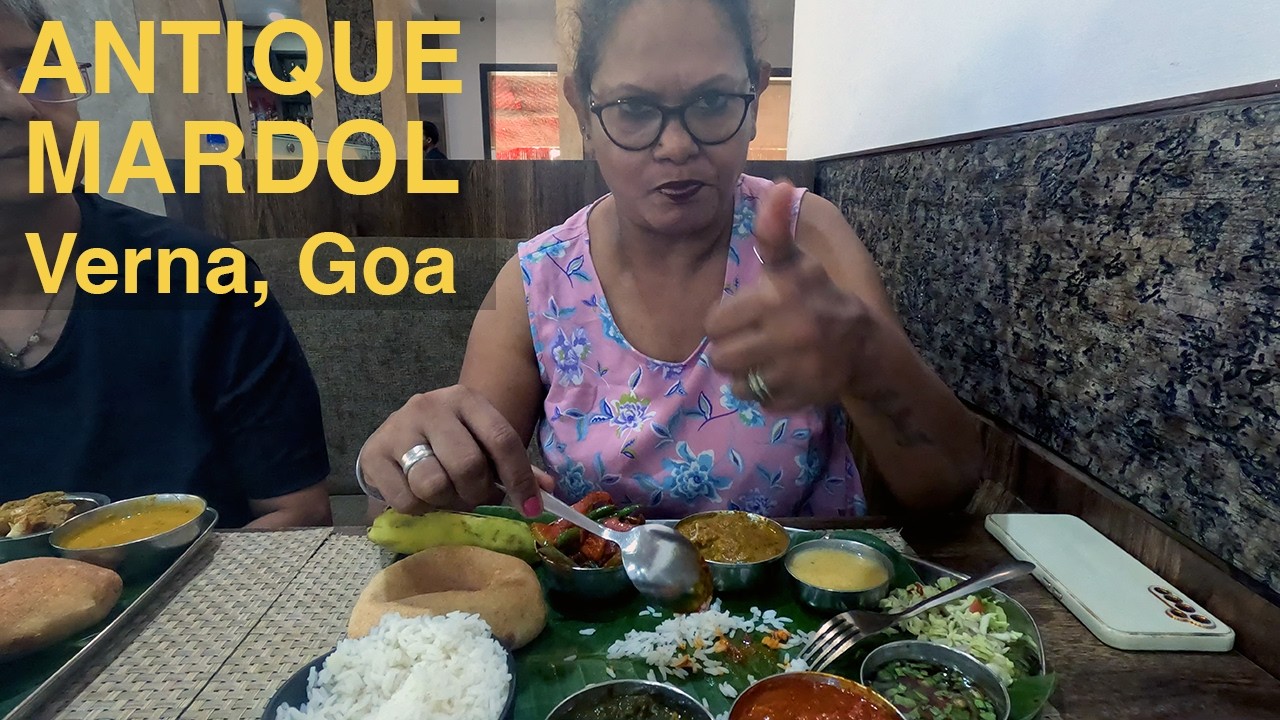 Goan Portuguese Thali @ Antique Mardol, Verna, South Goa - YouTube