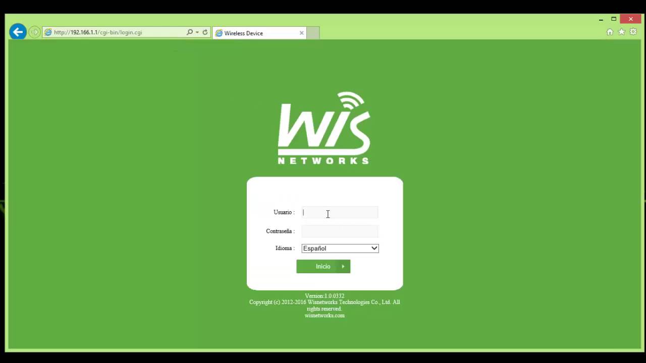 Configuración de Equipo WisNetwork Modo Router - YouTube