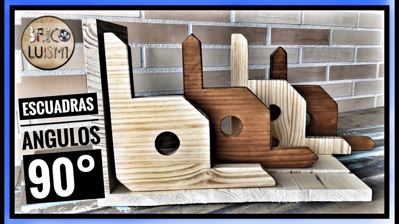 📐Cómo hacer una sencilla escuadra para ensamblar madera a 90º grados ...