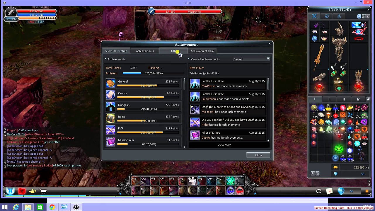 MaxPayne Cabal Force Gem Package x50 Achievement Prestigious - YouTube