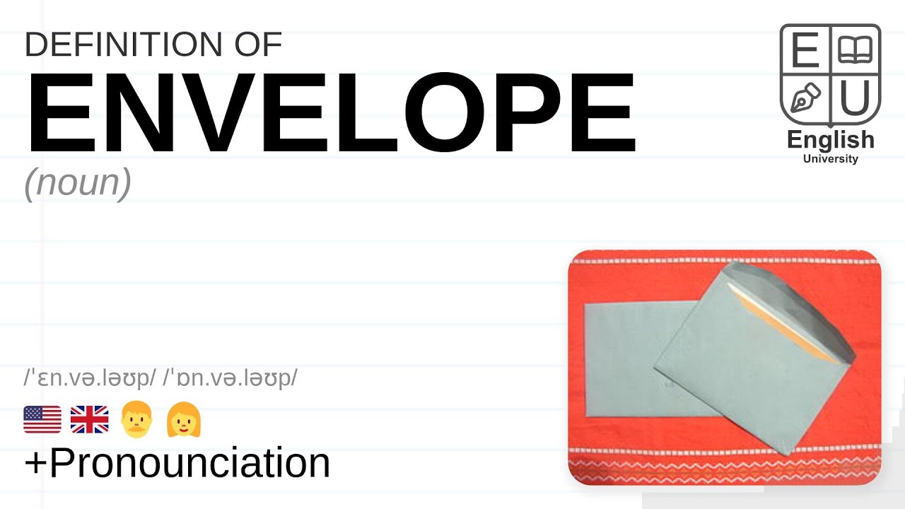 ENVELOPE meaning, definition & pronunciation | What is ENVELOPE? | How ...