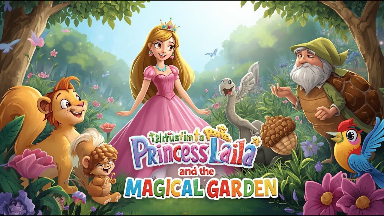 🌸 Princess Laila and the Magical Garden of Talking Animals | Kids Story ...