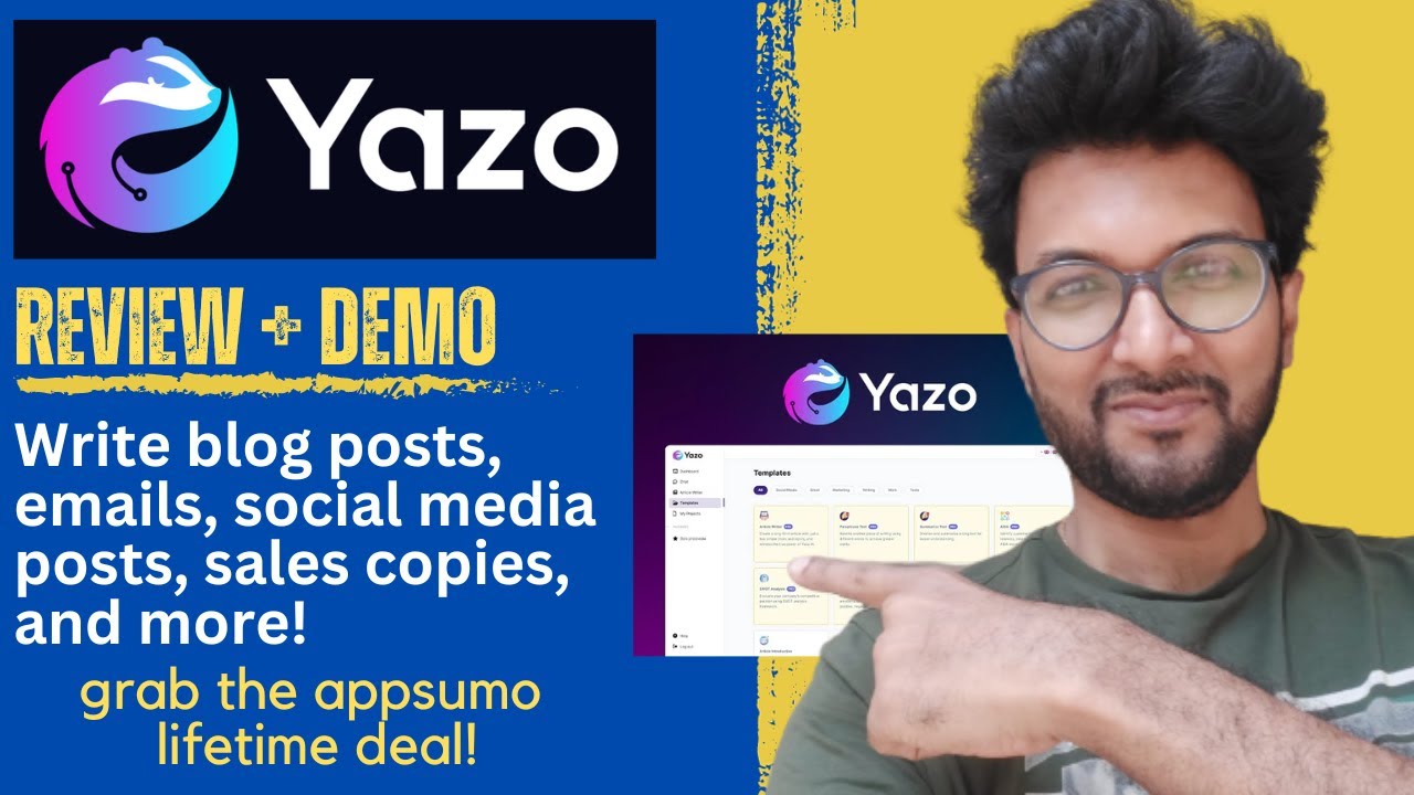 Yazo AI Content Generator Review + Demo – Write blog posts, emails ...