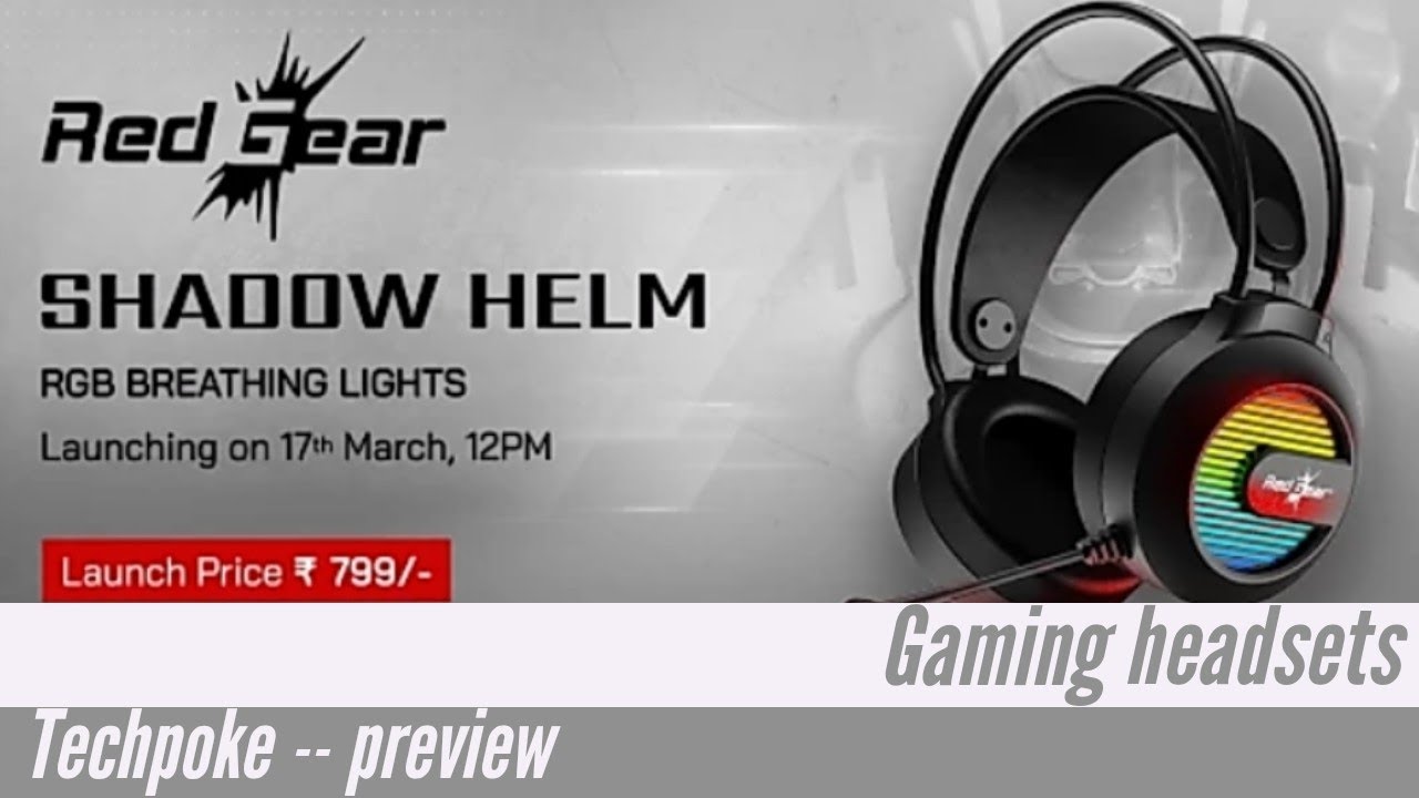 Redgear Shadow HELM | Gaming headsets | 50mm drivers with crystal clear ...